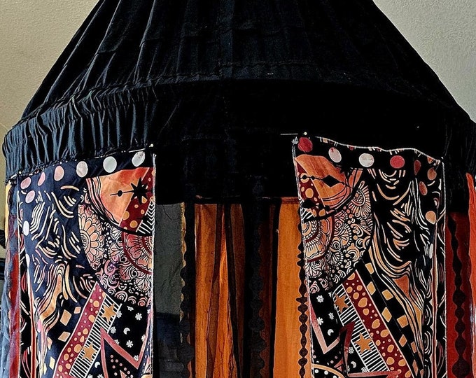 Boho Canopy, Boho Decor, Bed Canopy, Canopy, Fort, Tent, Party Prop ...