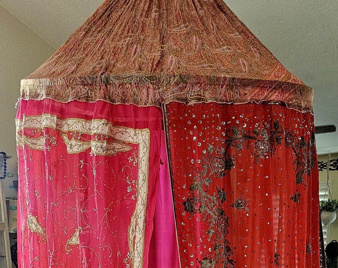 Boho Canopy, Boho Decor, Bed Canopy, Canopy, Fort, Tent, Party Prop ...