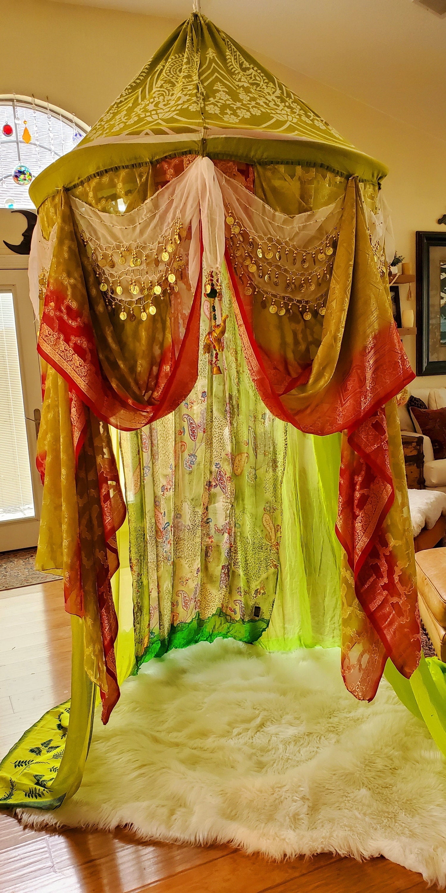 boho canopy, boho decor, canopy, fort, tent, festival, party prop ...