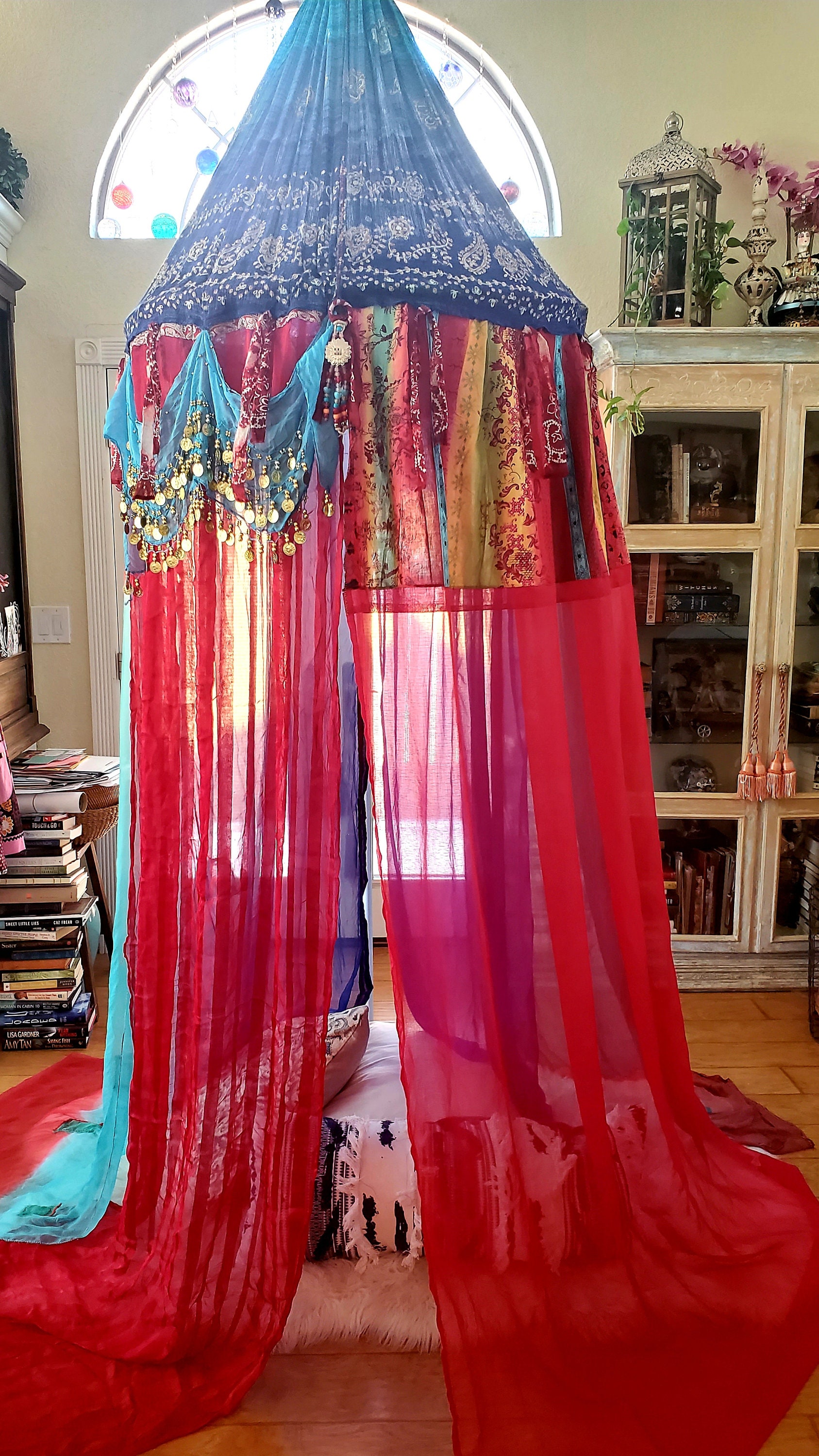 boho canopy, boho decor, canopy, fort, tent, festival, party prop ...