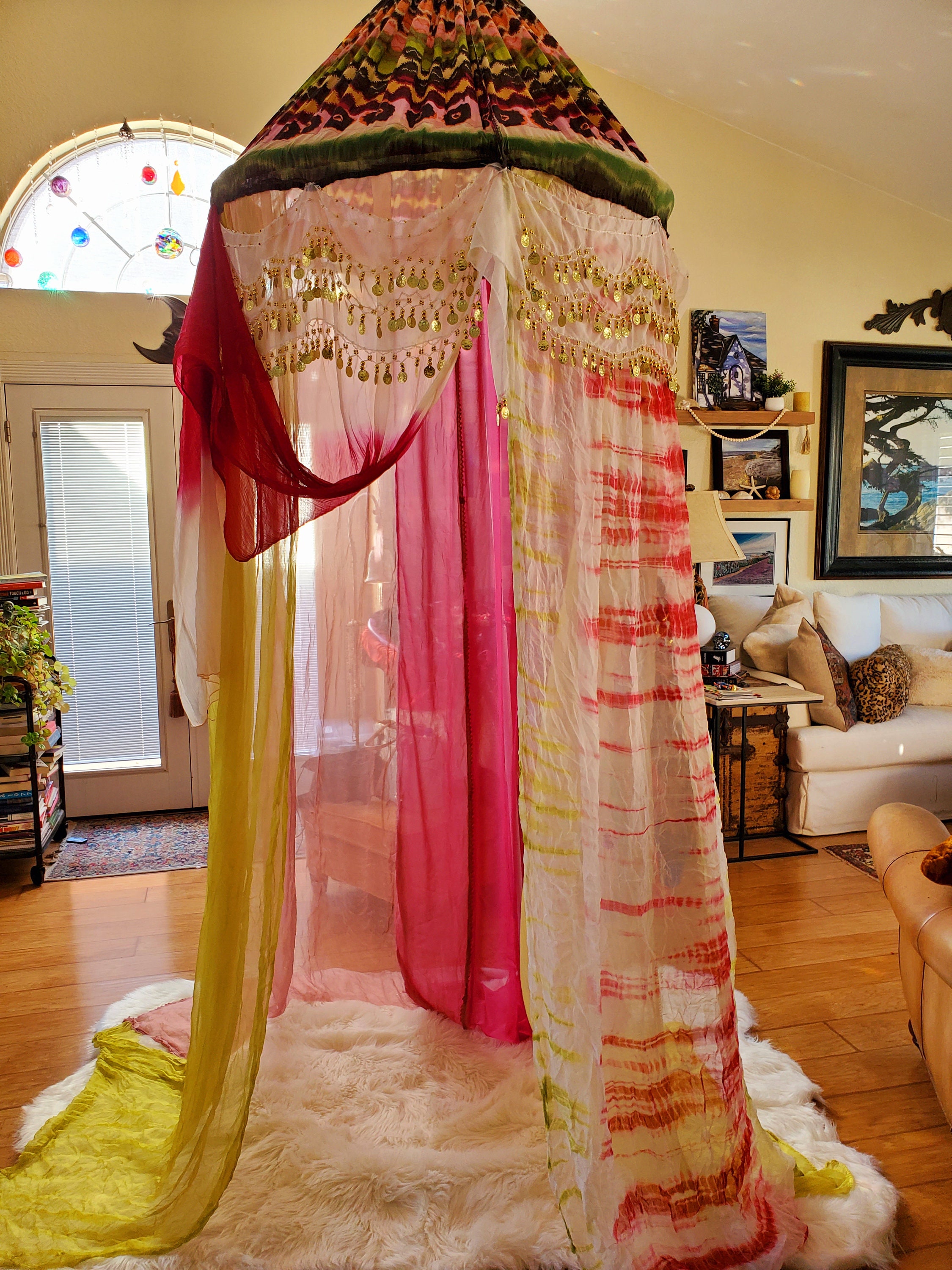 boho canopy, boho decor, canopy, fort, tent, festival, party prop ...
