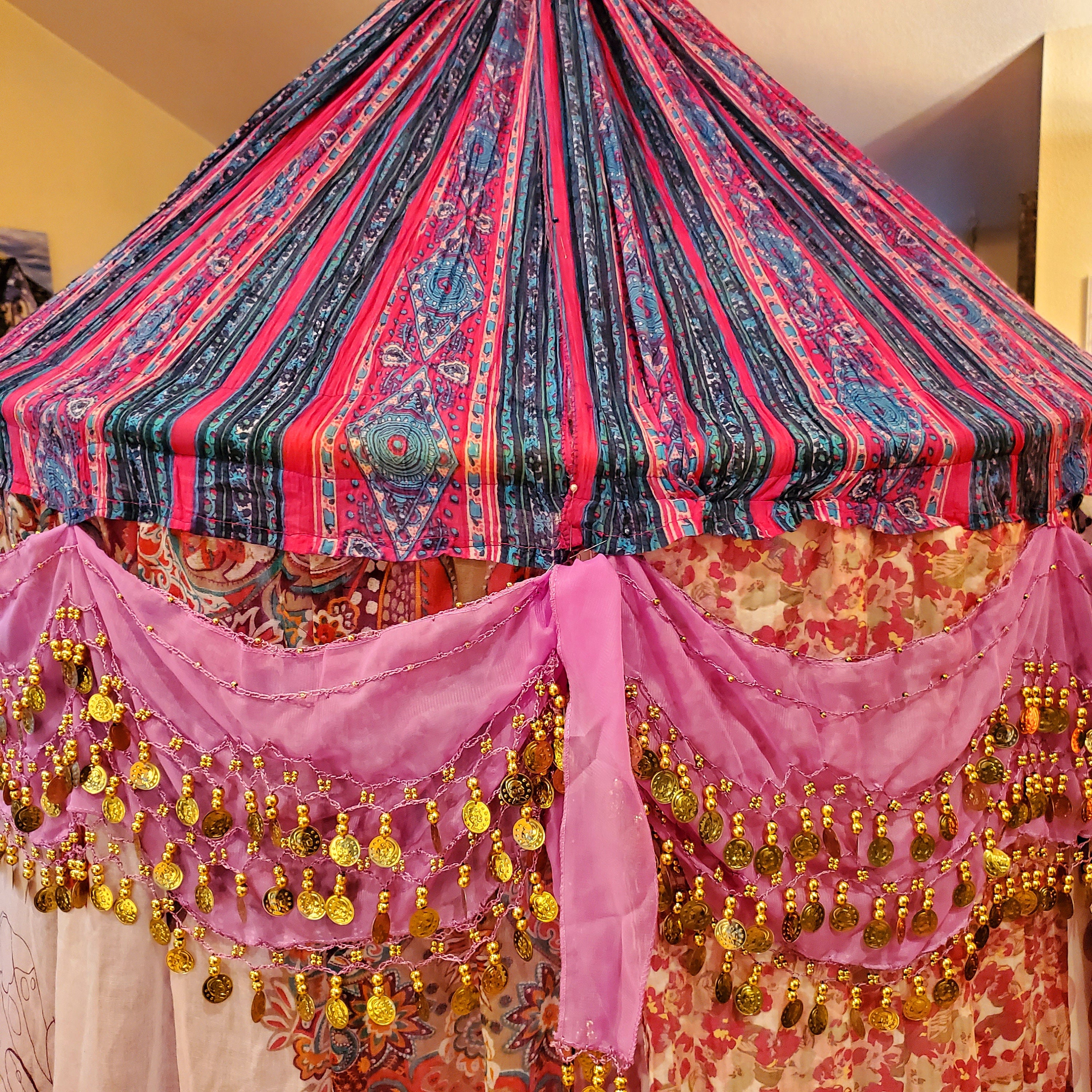 Boho canopy, boho decor, canopy, fort, tent, party prop, meditation ...