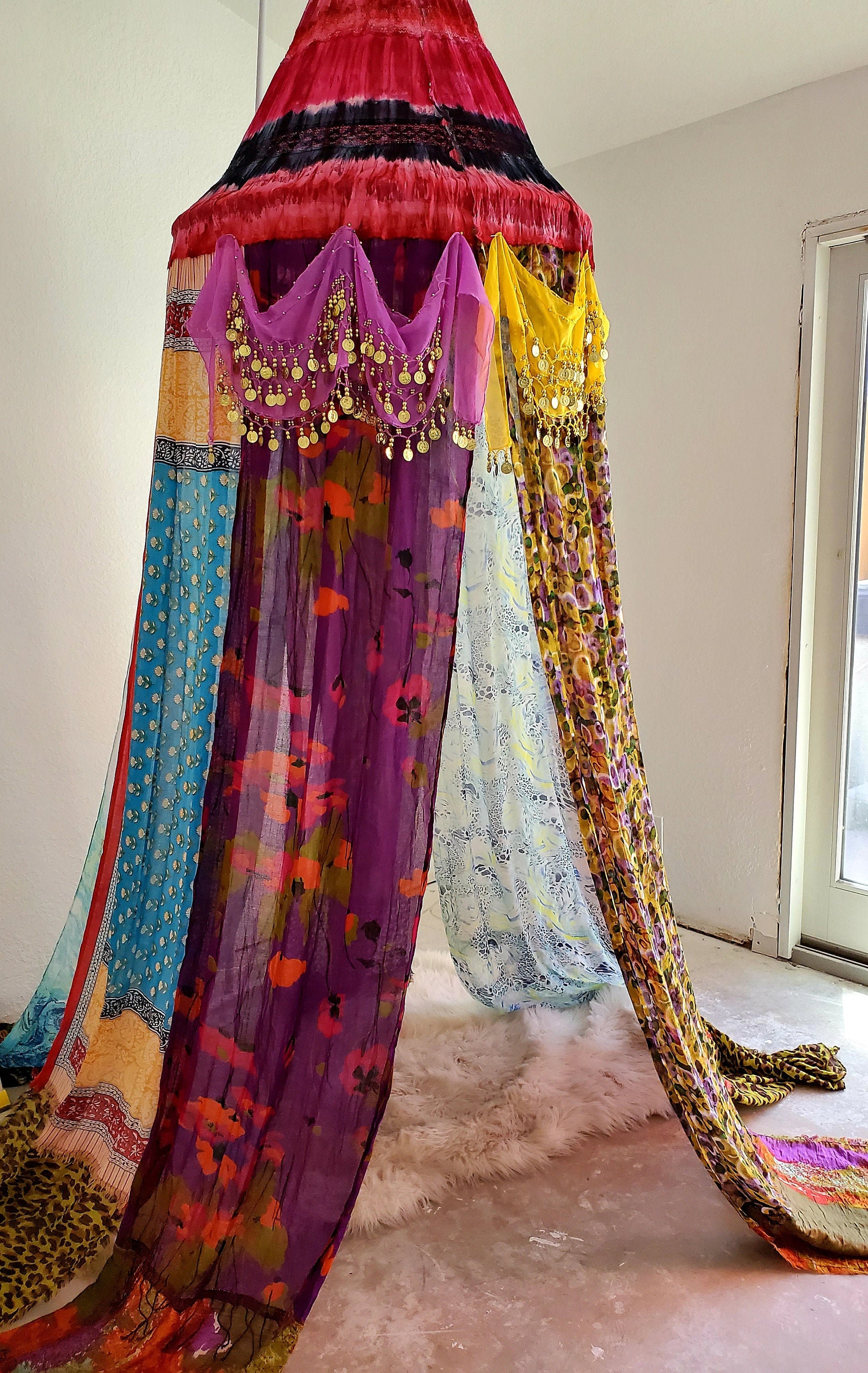 boho canopy, boho decor, canopy, fort, tent, festival, party prop ...