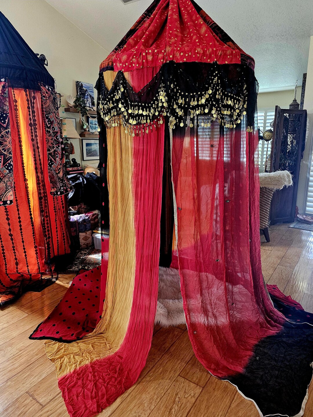 Boho Canopy, Boho Decor, Bed Canopy, Canopy, Fort, Tent, Party Prop ...