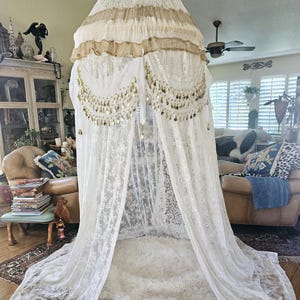 Boho Canopy, Boho Decor, Bed Canopy, Canopy, Fort, Tent, Party Prop ...