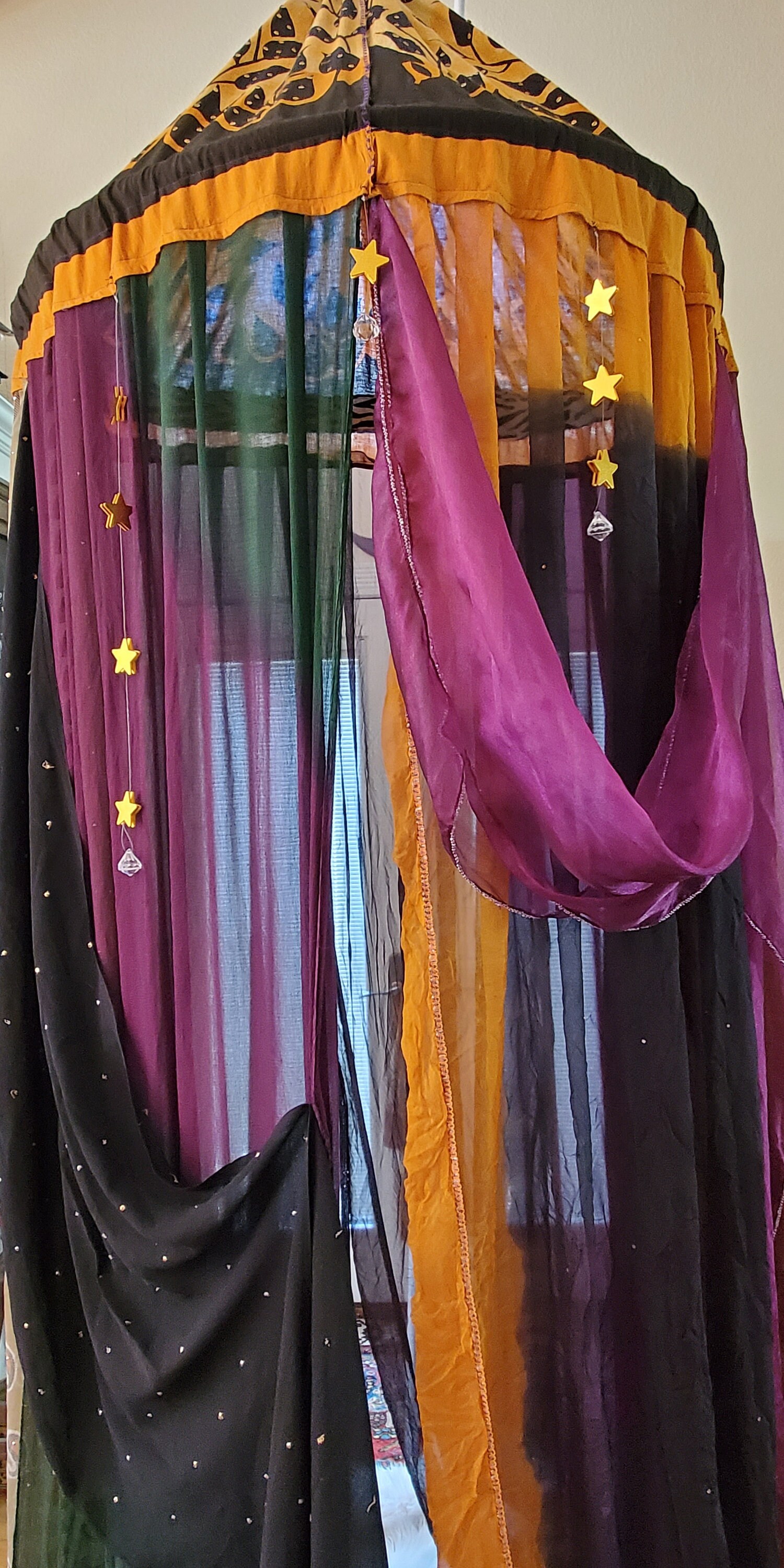 bohemian, goth, bed canopy, canopy, meditation, fort, tent, dorm room ...