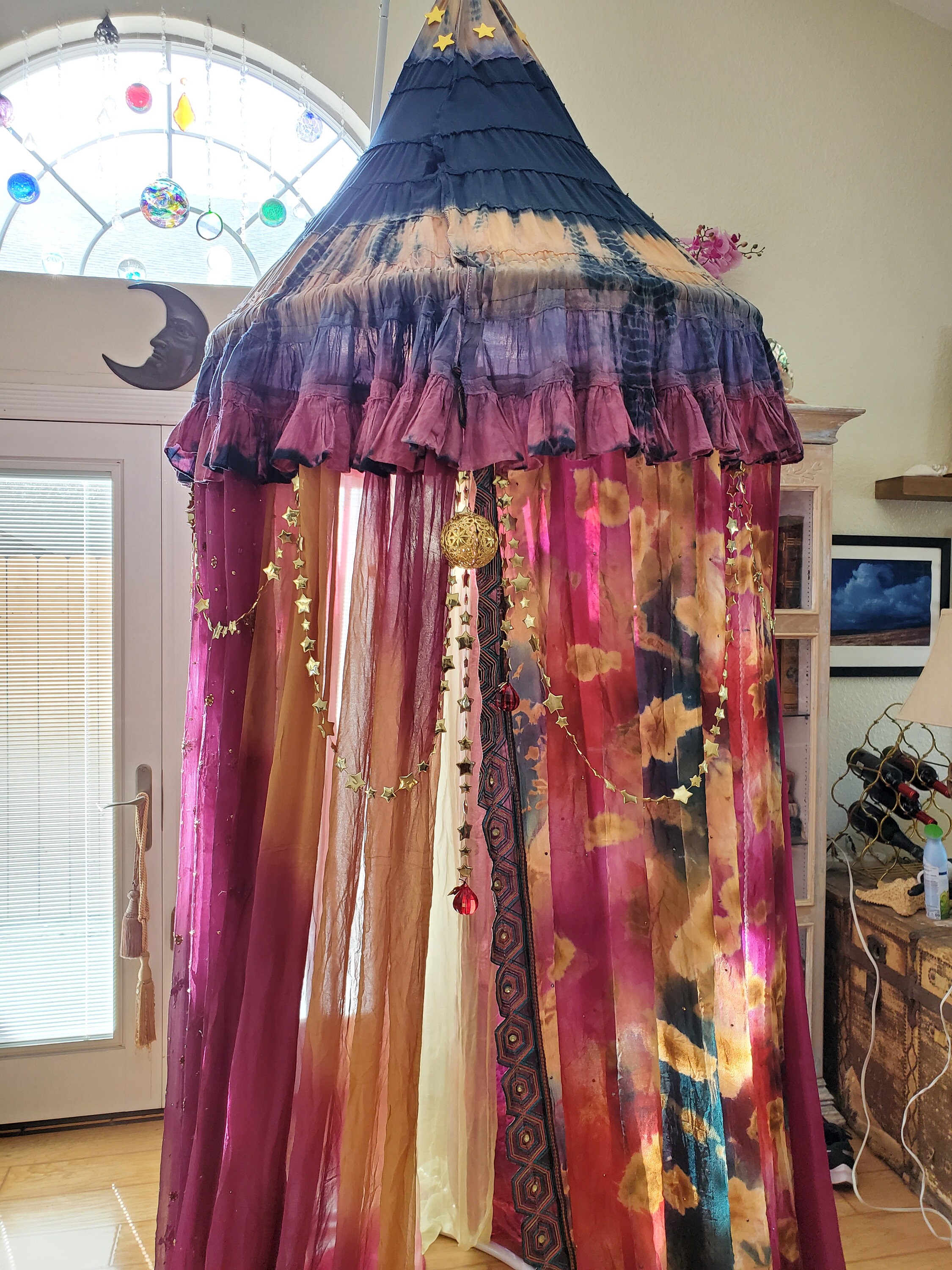 Extra large boho canopy, boho decor, canopy, fort, tent, festival ...