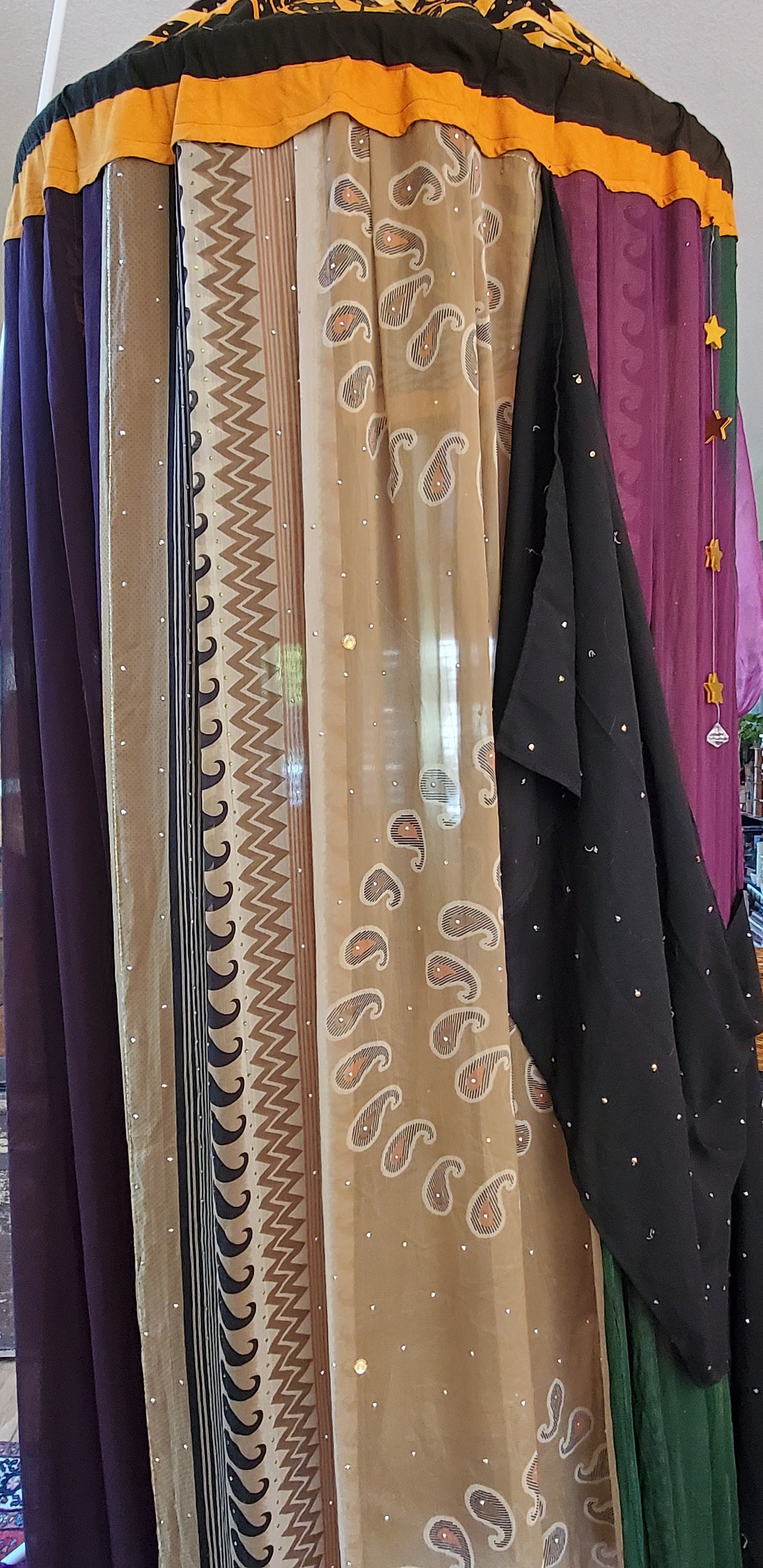 bohemian, goth, bed canopy, canopy, meditation, fort, tent, dorm room ...