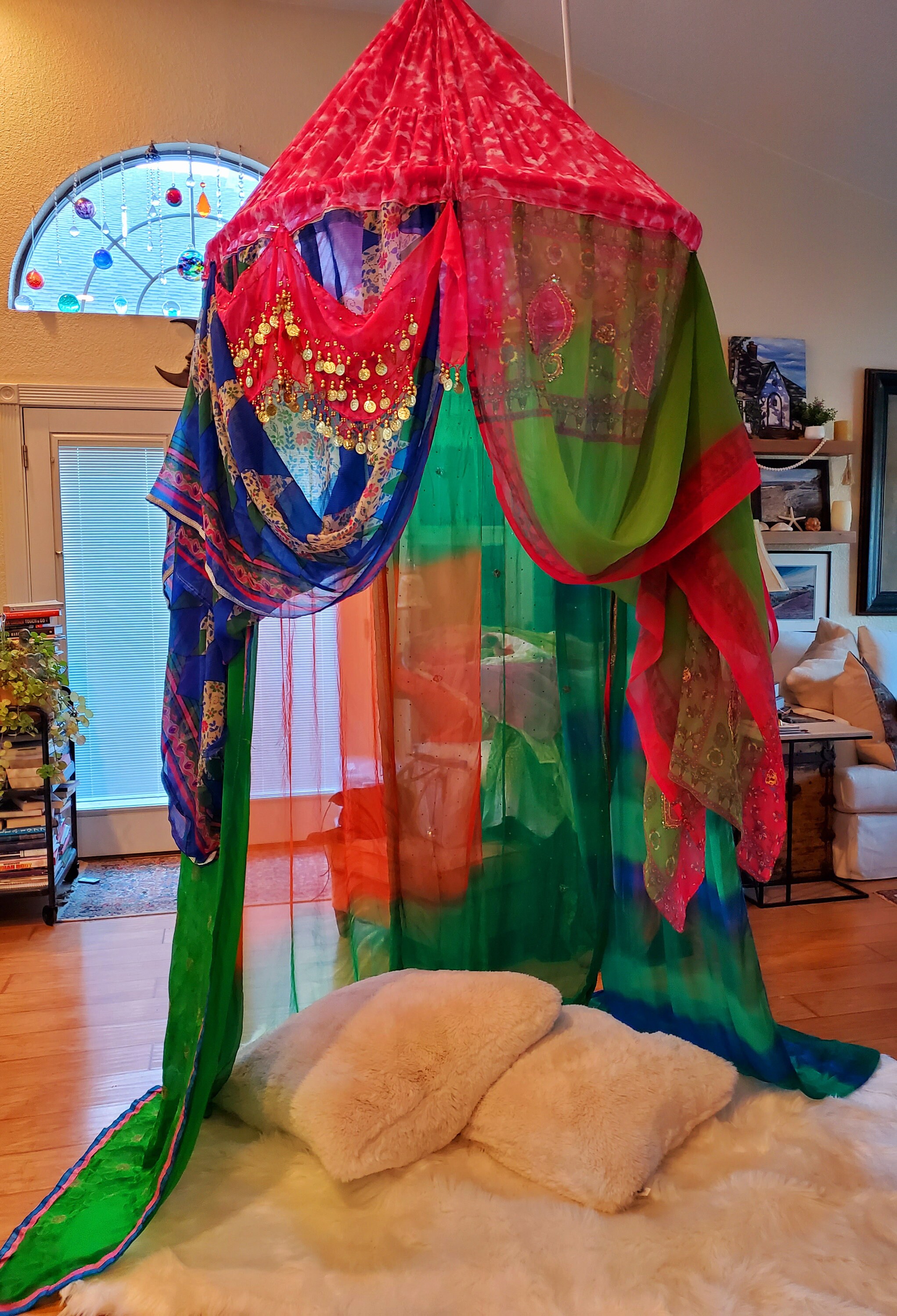 boho canopy, boho decor, canopy, fort, tent, festival, party prop ...