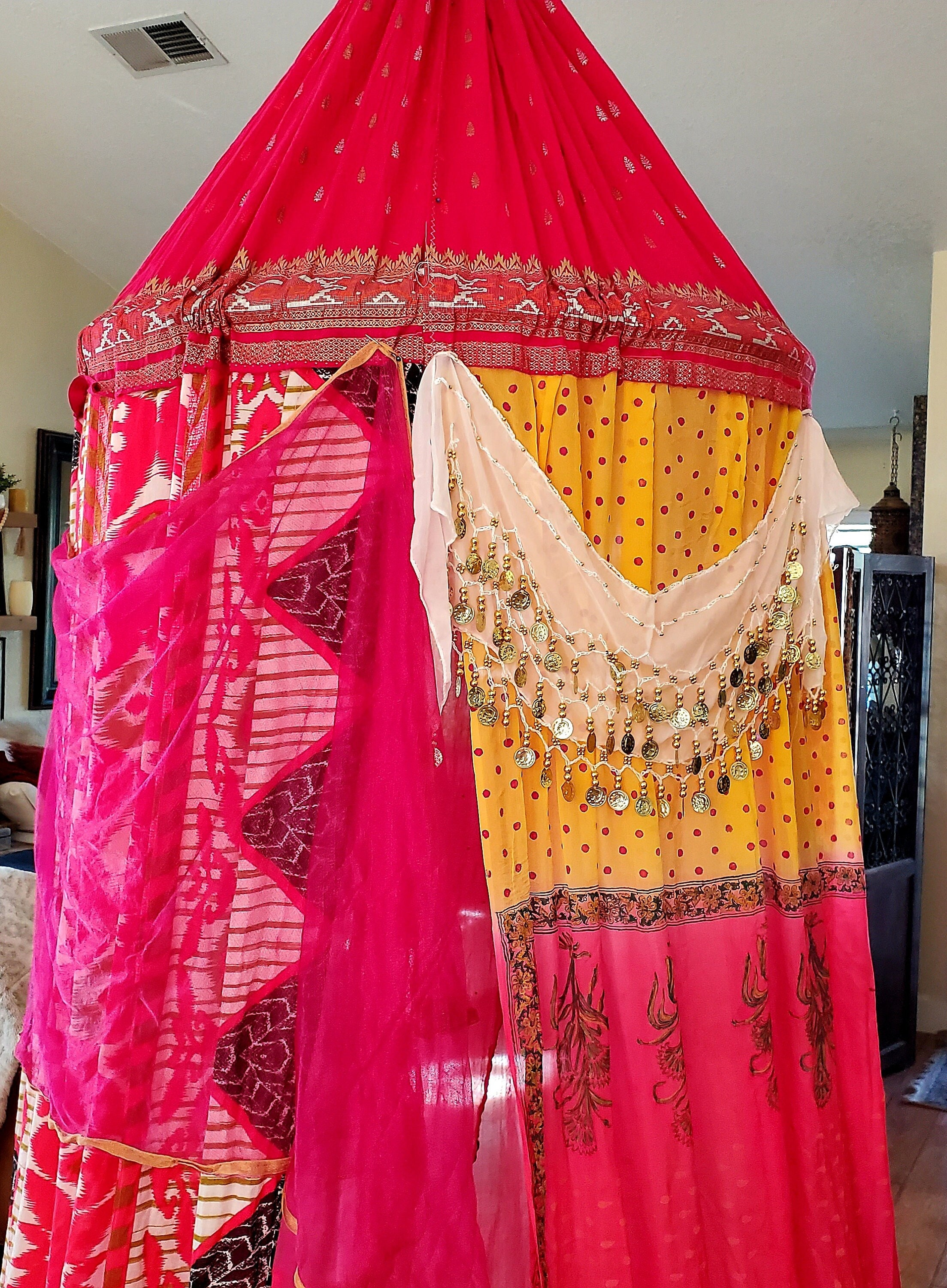 boho canopy, boho decor, bed canopy, canopy, fort, tent, party prop ...