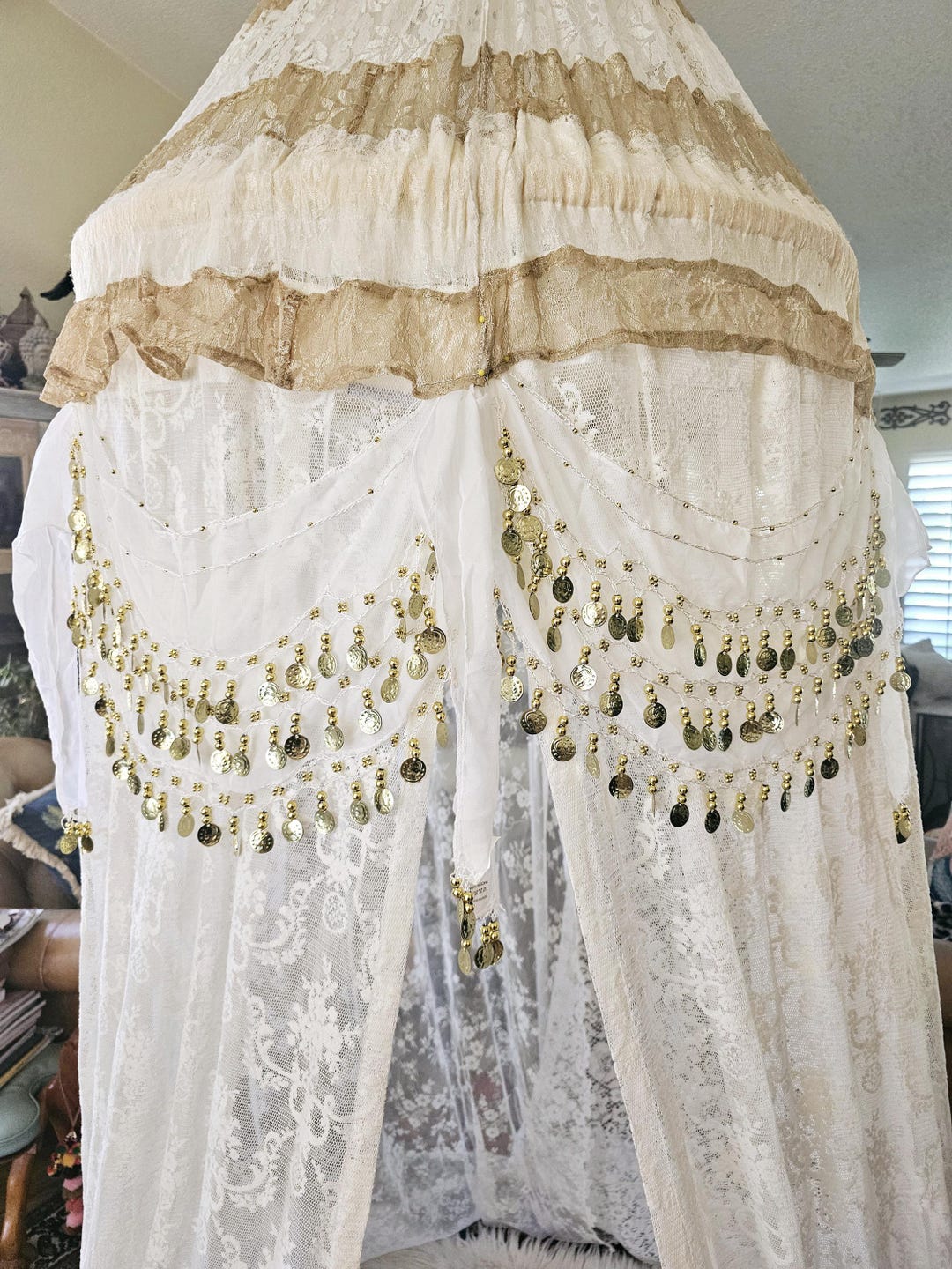 Boho Canopy, Boho Decor, Bed Canopy, Canopy, Fort, Tent, Party Prop ...