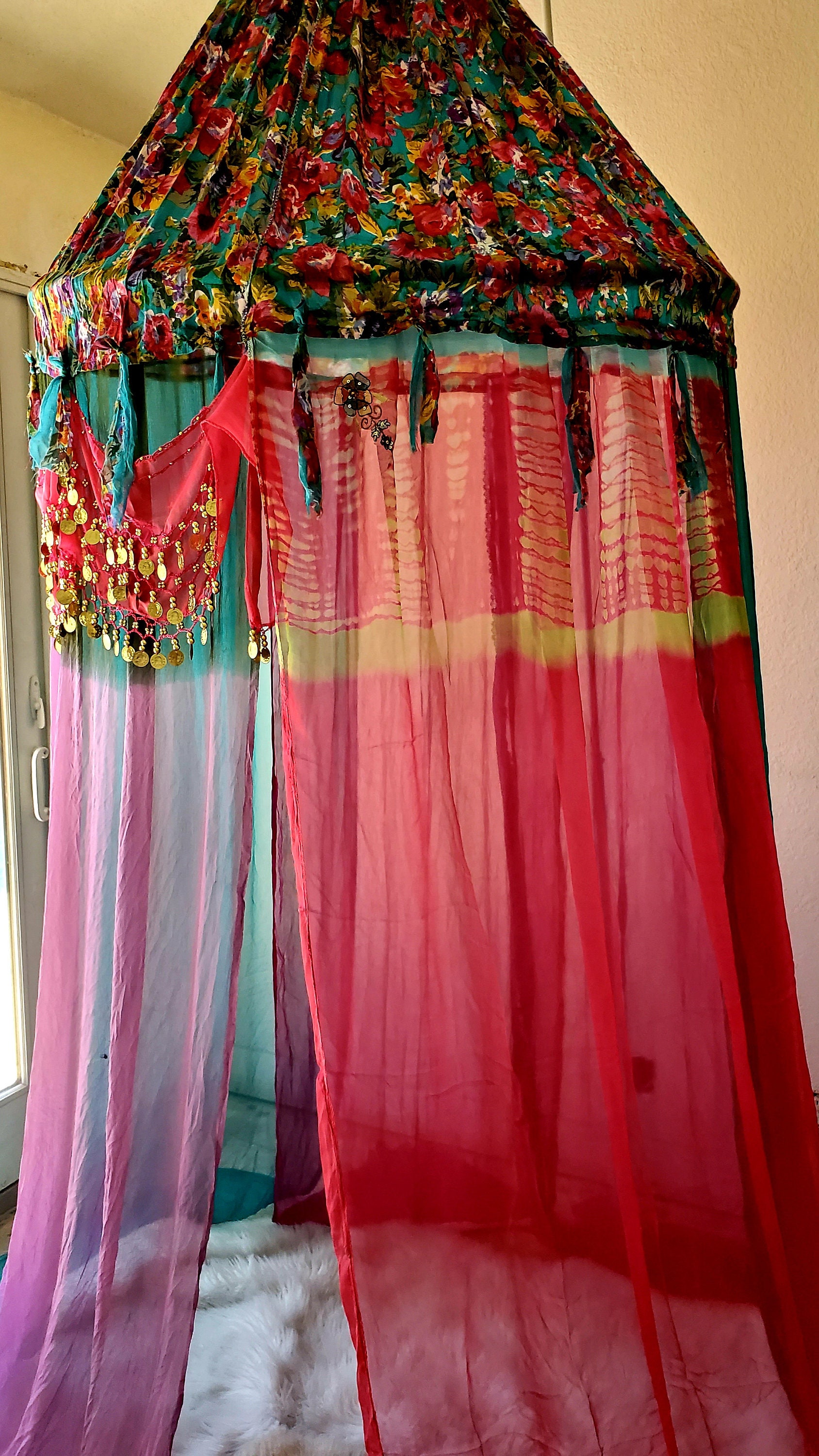 boho canopy, boho decor, canopy, fort, tent, festival, party prop ...