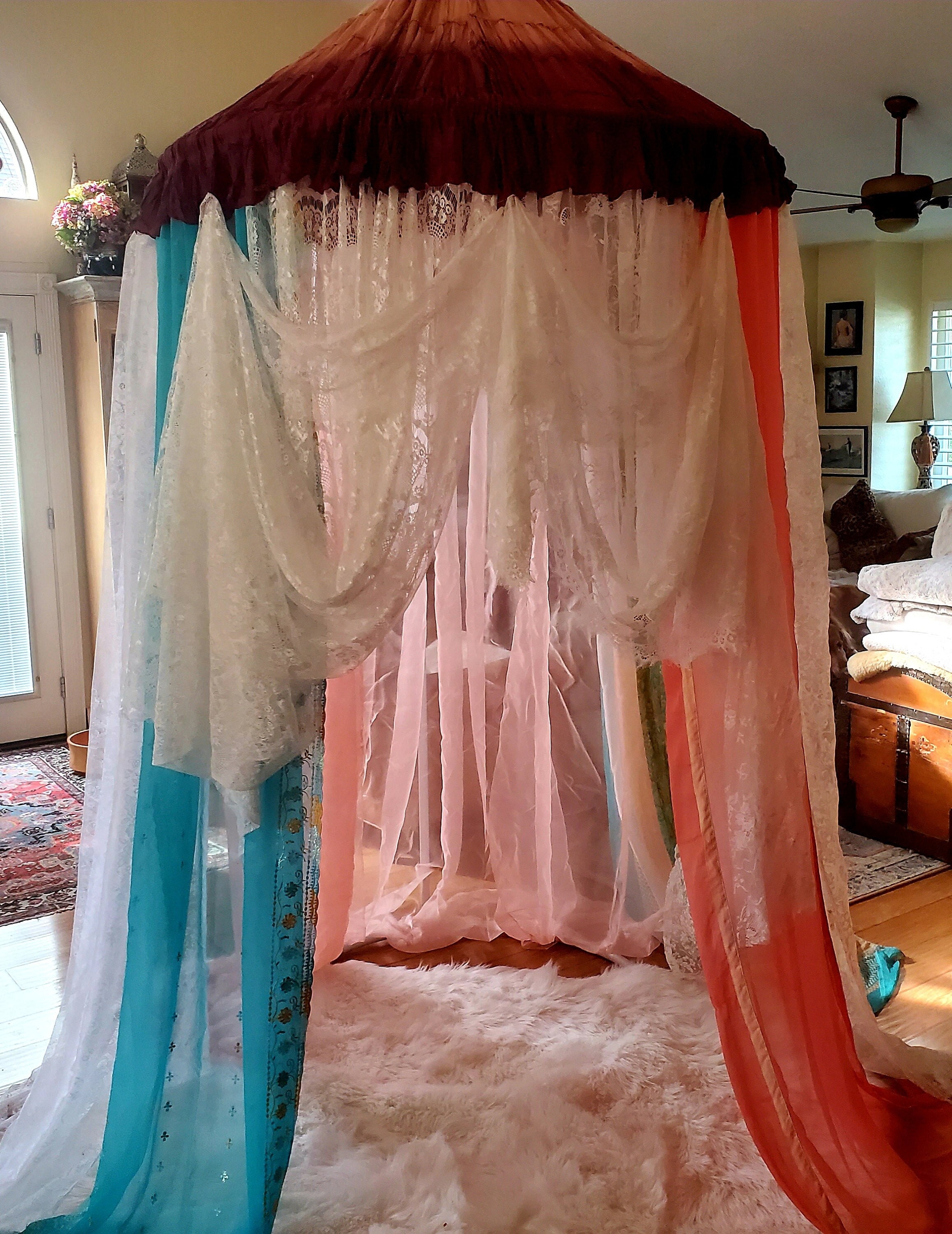 XL Boho Canopy Boho Decor Canopy Fort Tent Party Prop | Etsy