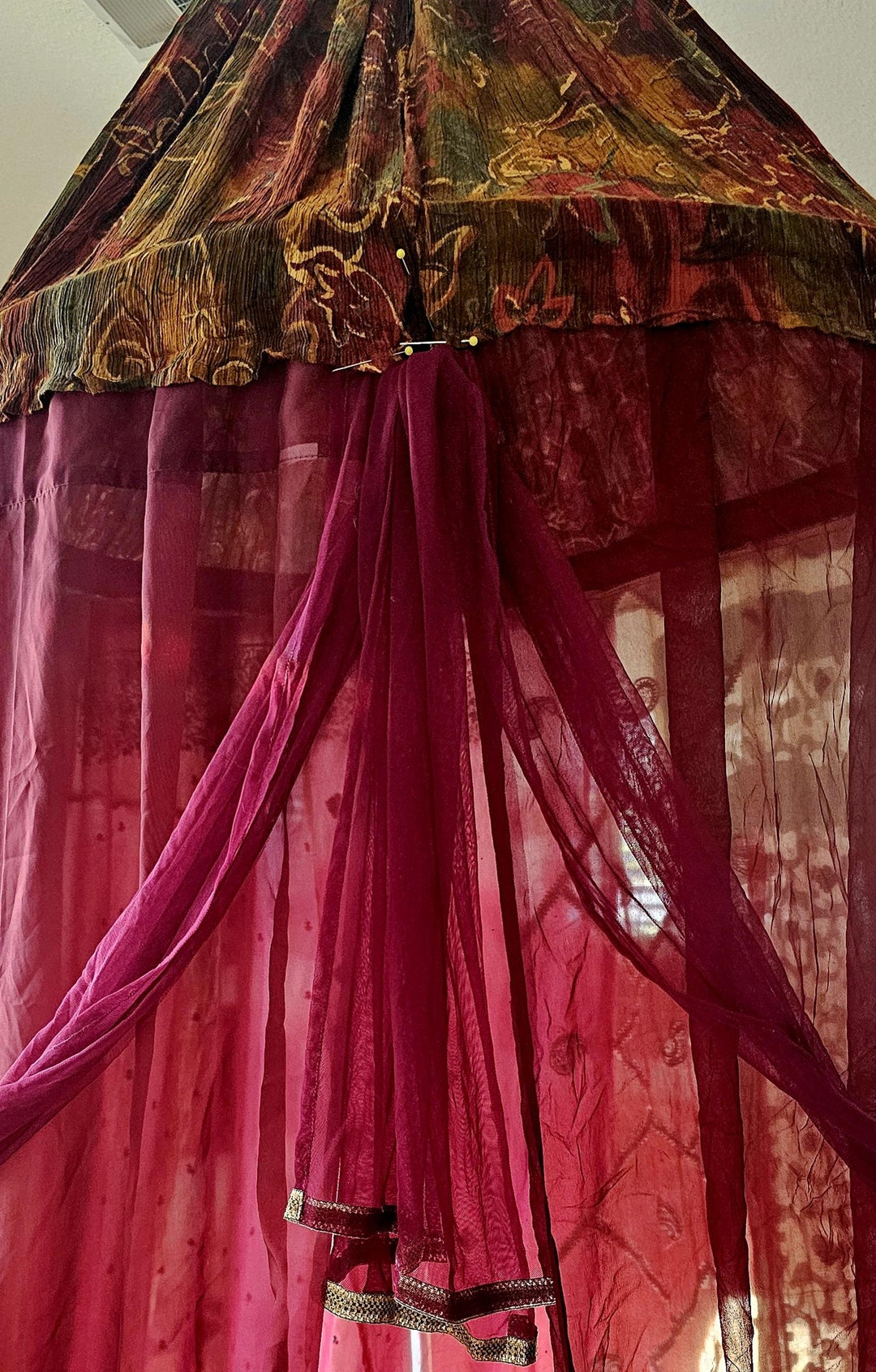 Boho Bed Canopy, Meditation, Tent, Canopy, Fort, Festival, Quiet Time ...