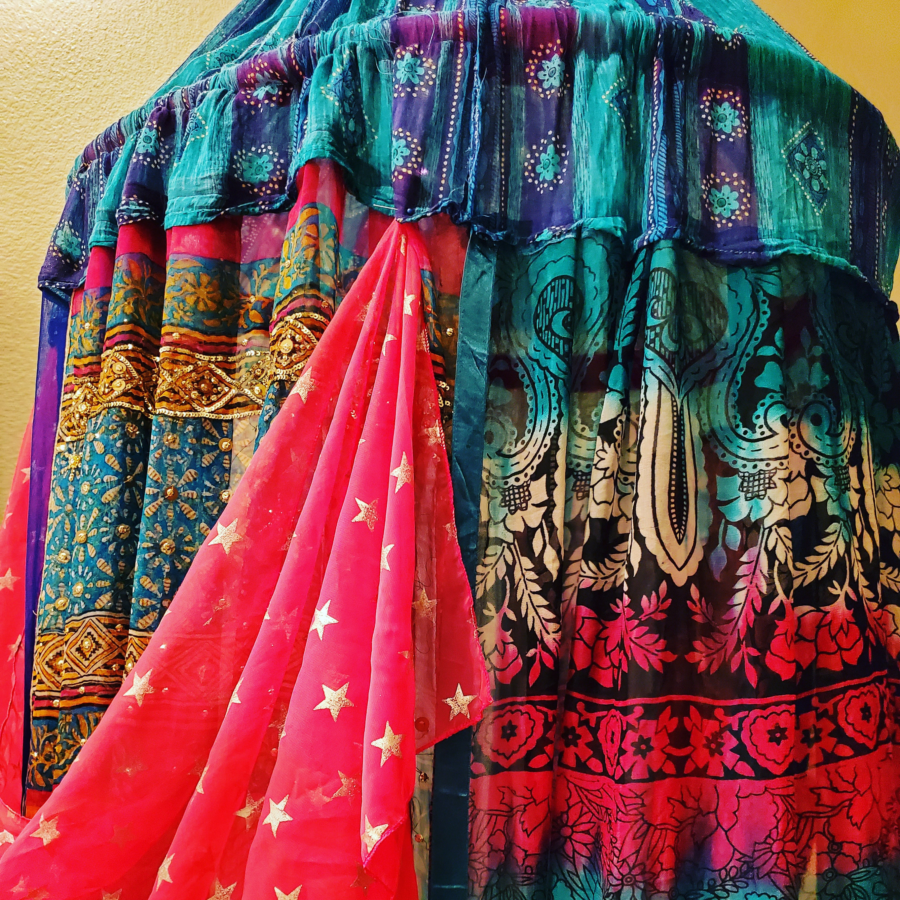 boho hanging tent, meditation tent, bed canopy, boho decor, baldachin ...