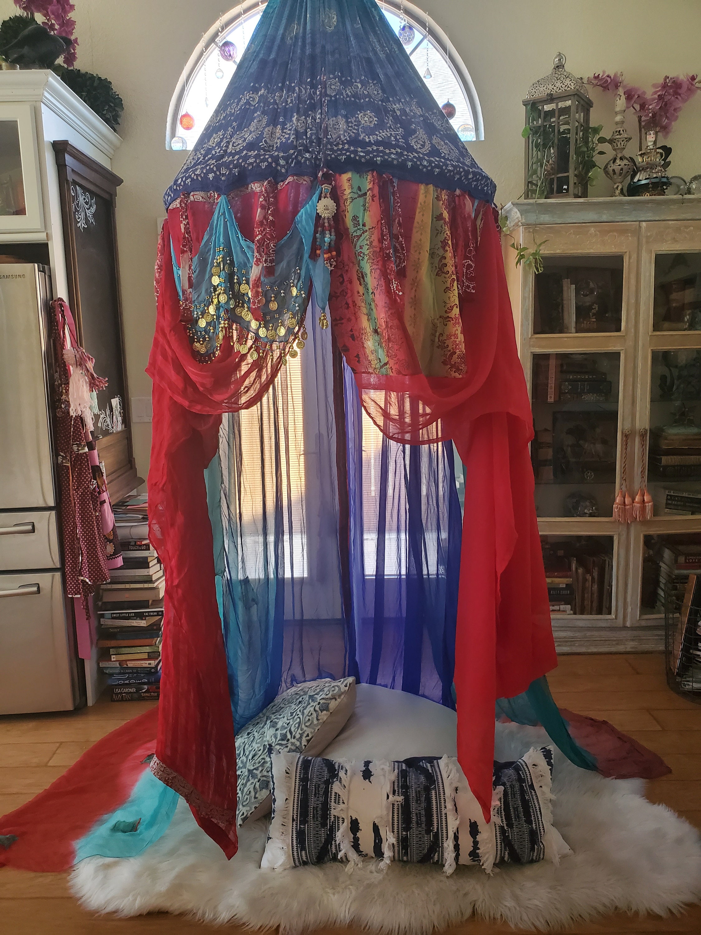 boho canopy, boho decor, canopy, fort, tent, festival, party prop ...