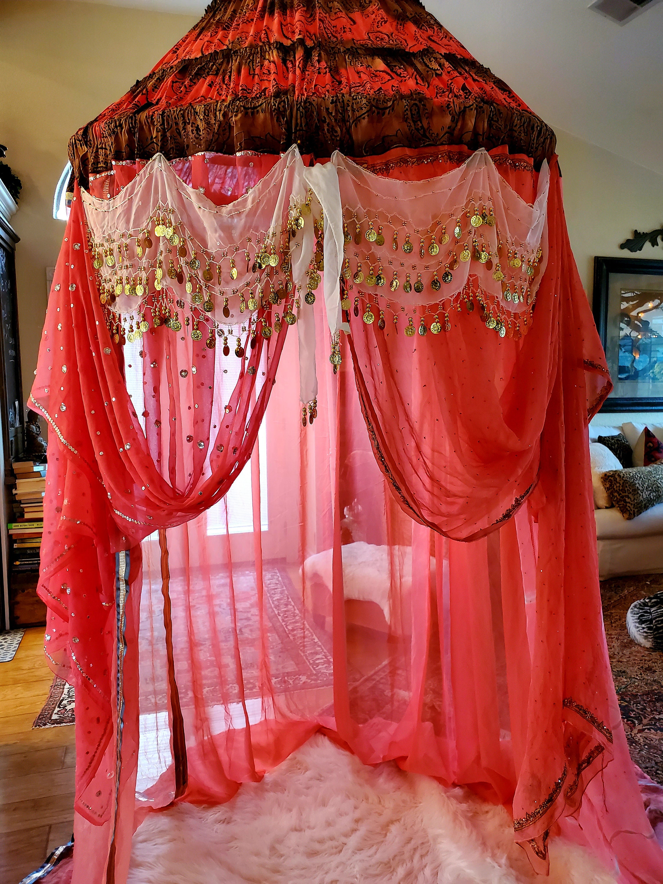 XL boho canopy, boho decor, canopy, fort, tent, party prop, meditation ...