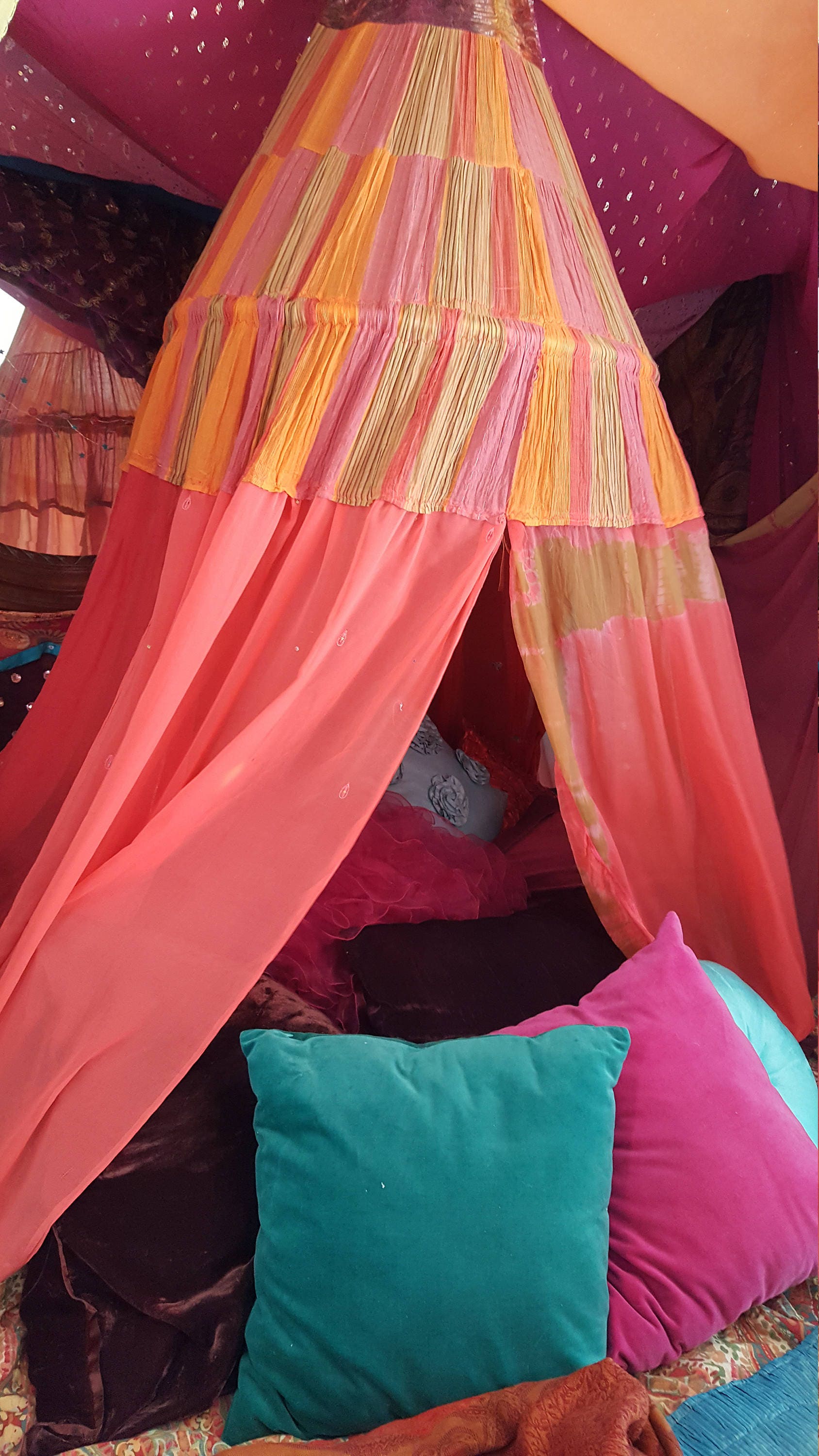 Bohemian Bed/Chair Canopy - Meditation Tent - Glamping in Style ...