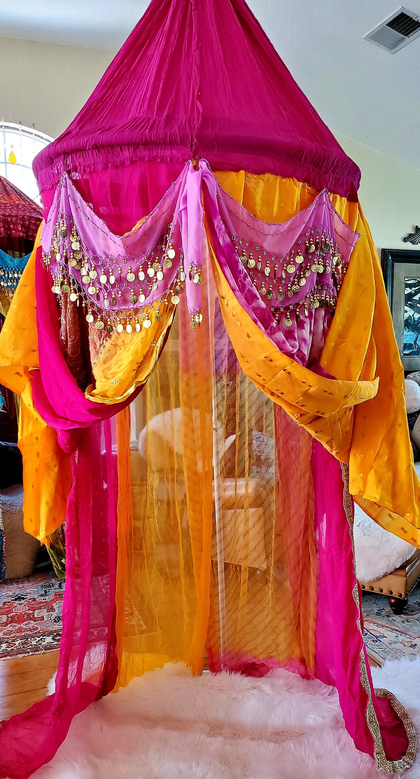 boho canopy, boho decor, canopy, fort, tent, festival, party prop ...