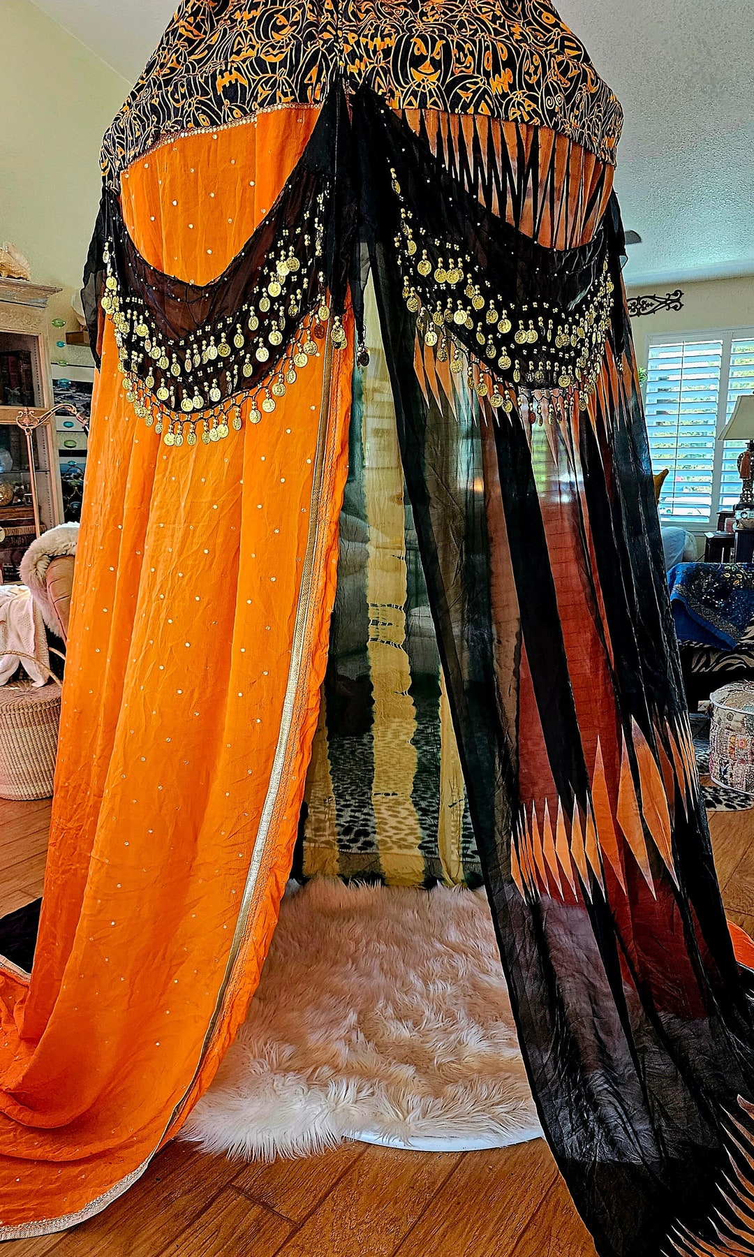 Boho Canopy, Boho Decor, Bed Canopy, Canopy, Fort, Tent, Party Prop ...