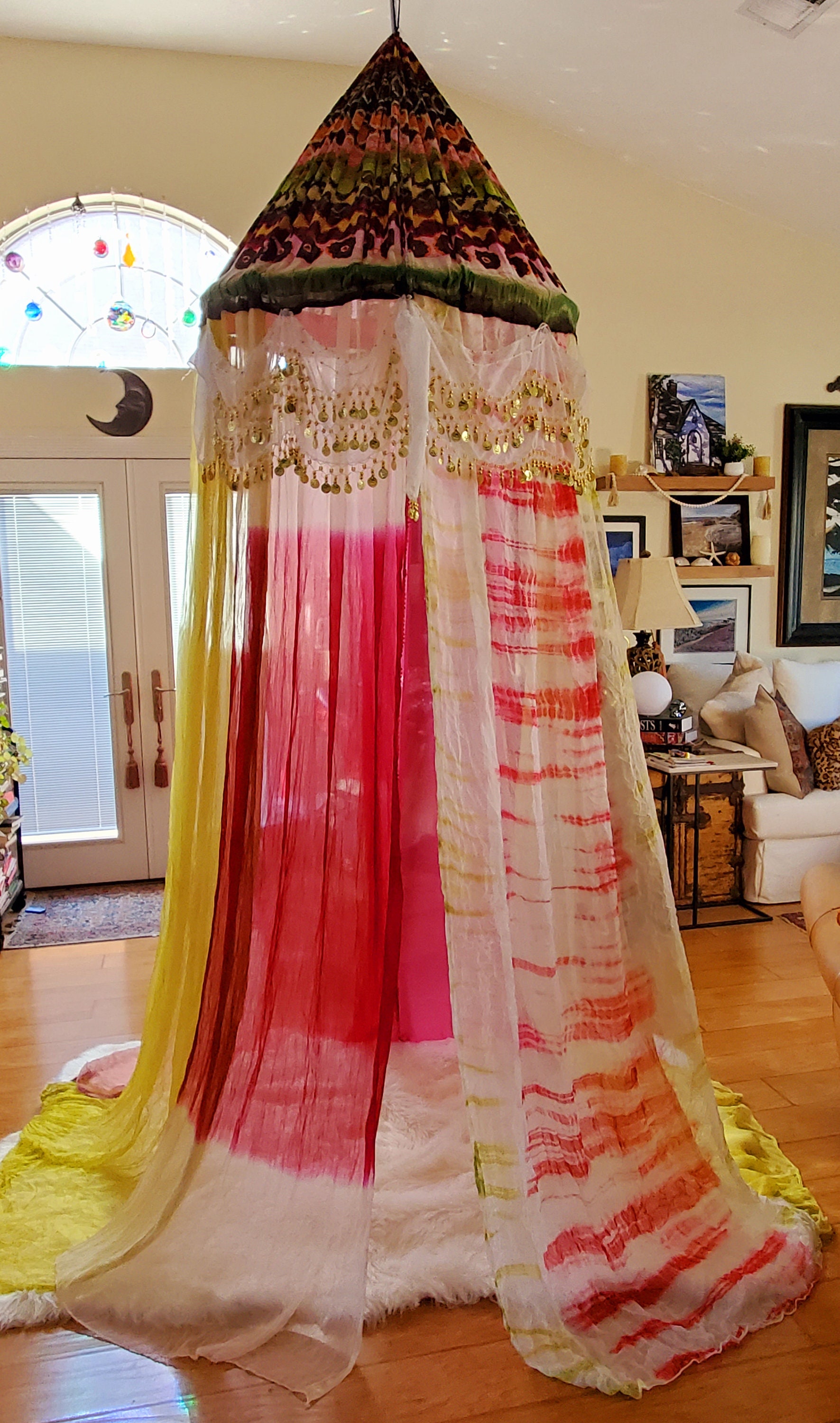 boho canopy, boho decor, canopy, fort, tent, festival, party prop ...