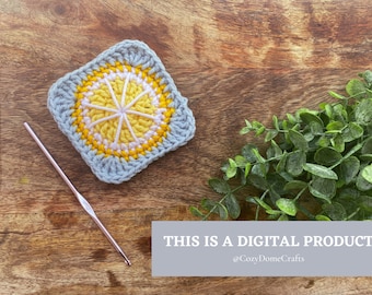 Berry Sweet Granny Square Crochet Pattern - Etsy