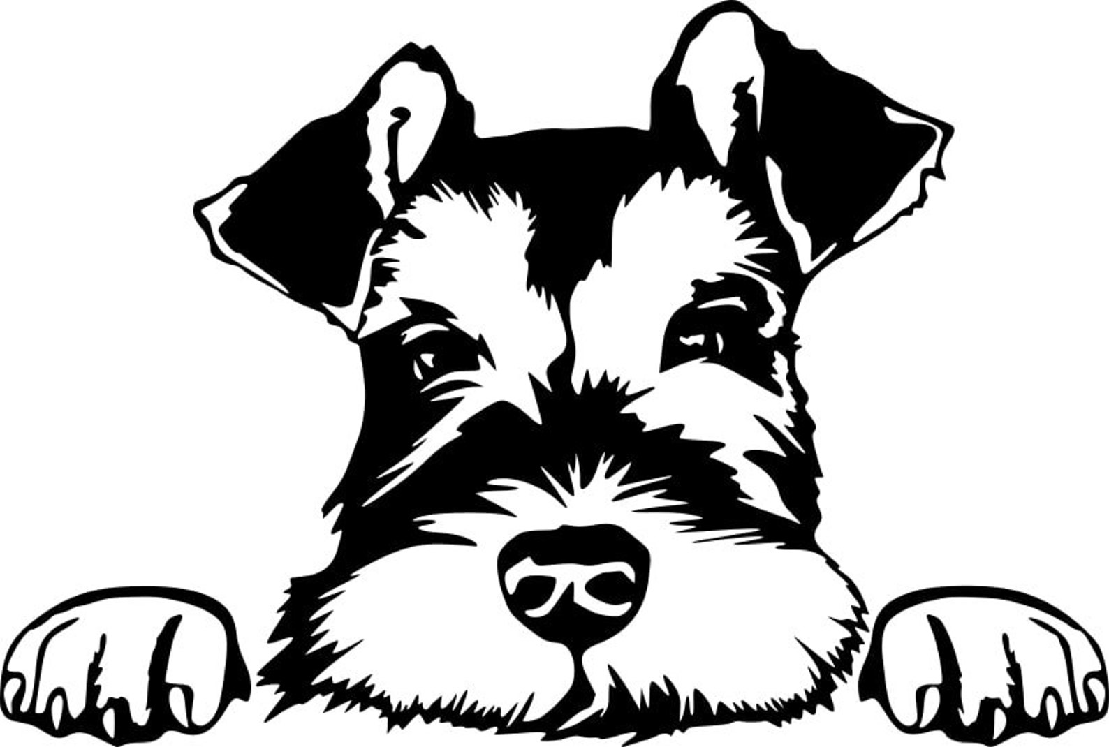 Schnauzer SVG cut file digital download | Etsy