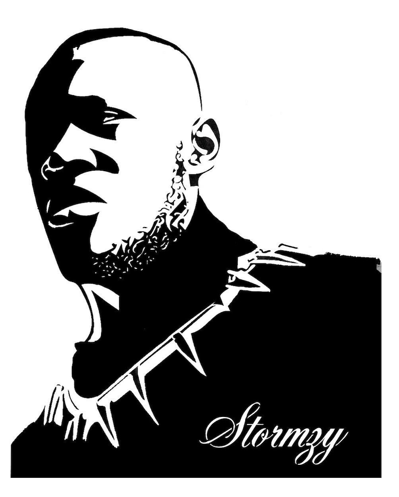 STORMZY Svg Jpg Stormzy Svg Clipart Stormzy Portrait | Etsy Canada