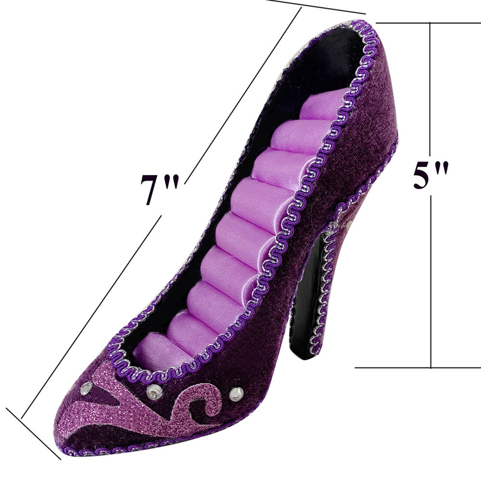 Fashion Jewelry Shoe Ring Holder Storage High Heel Display Stand ...