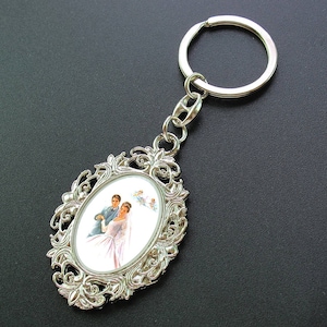 Personalized Wedding Keychain Favor (12 PCS) Anniversary Engraving Gift ...