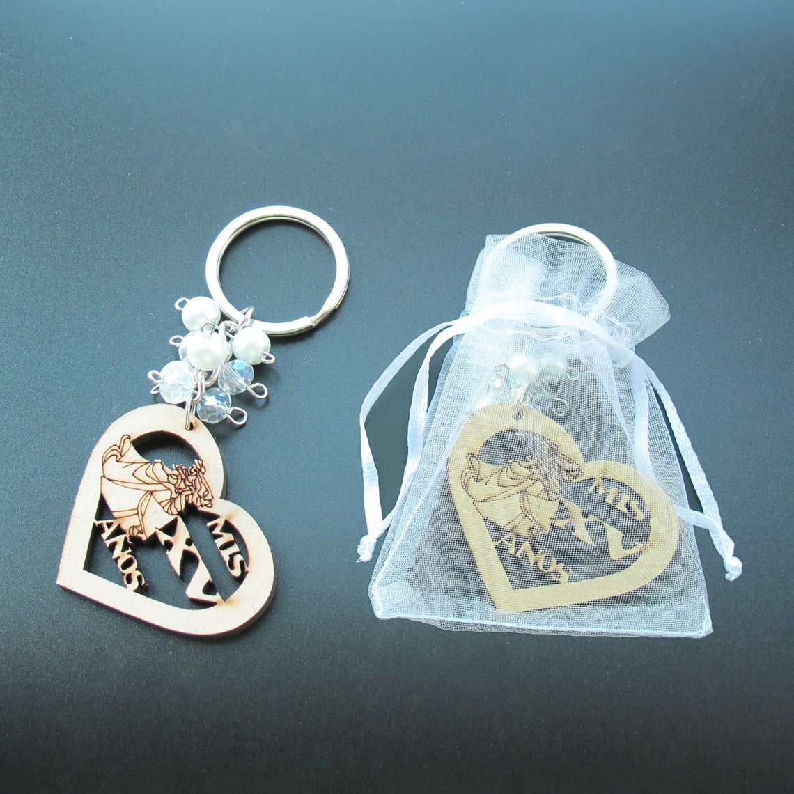 12pcs Sweet 15 Wood Design Keychain Quinceañera Recuerdos | Etsy