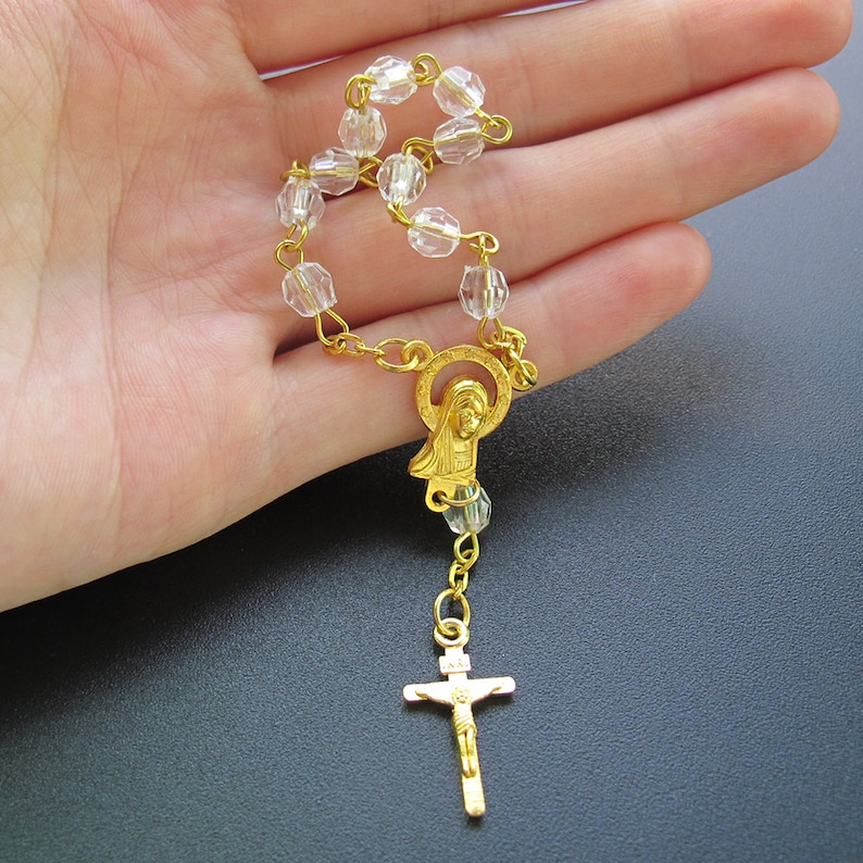 24pcs Acrylic Mini Rosary Favors - Baptism - Communion - Recuerditos De ...