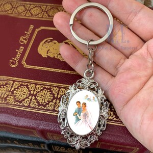 Personalized Wedding Keychain Favor (12 PCS) Anniversary Engraving Gift ...