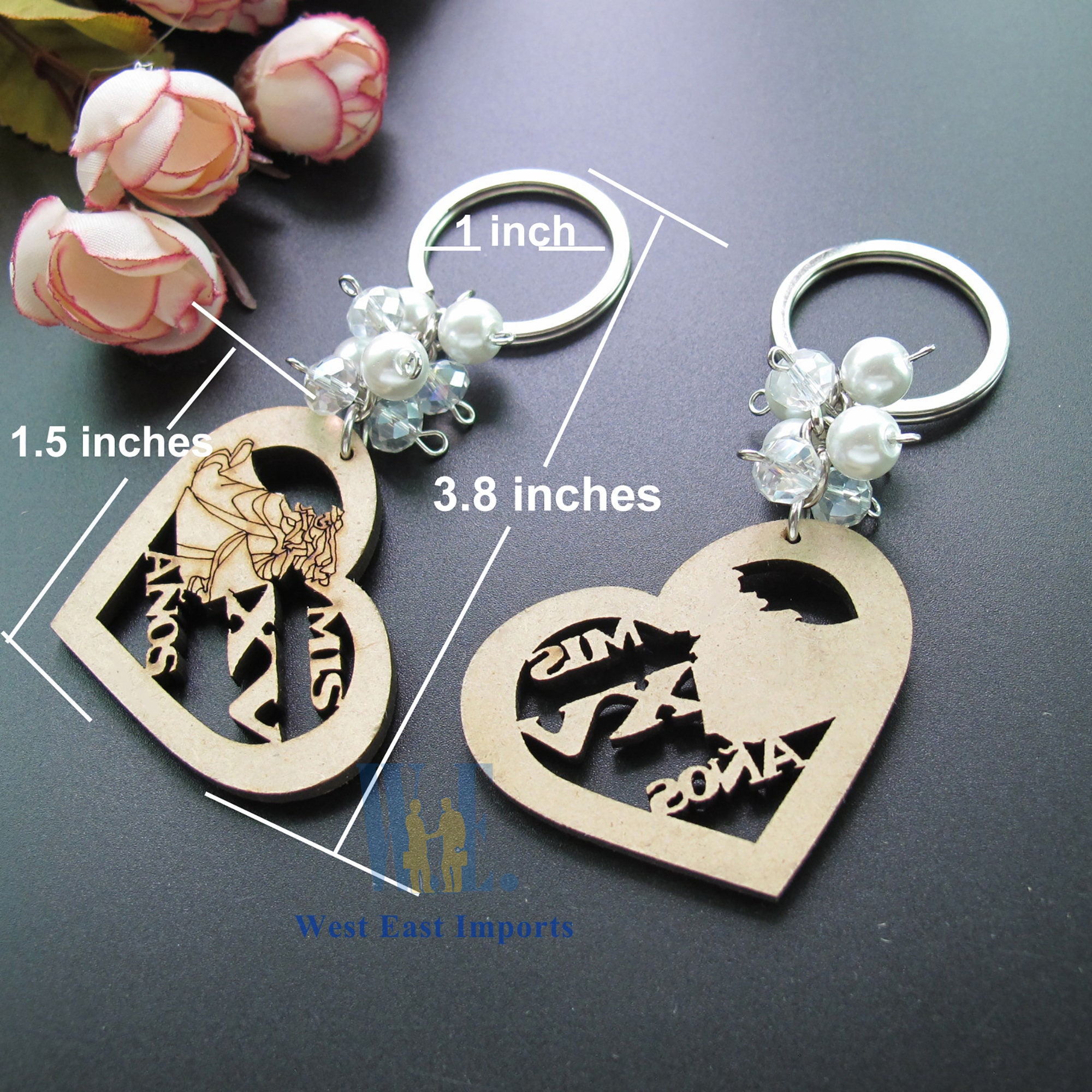 12pcs Sweet 15 Wood Design Keychain Quinceañera Recuerdos | Etsy