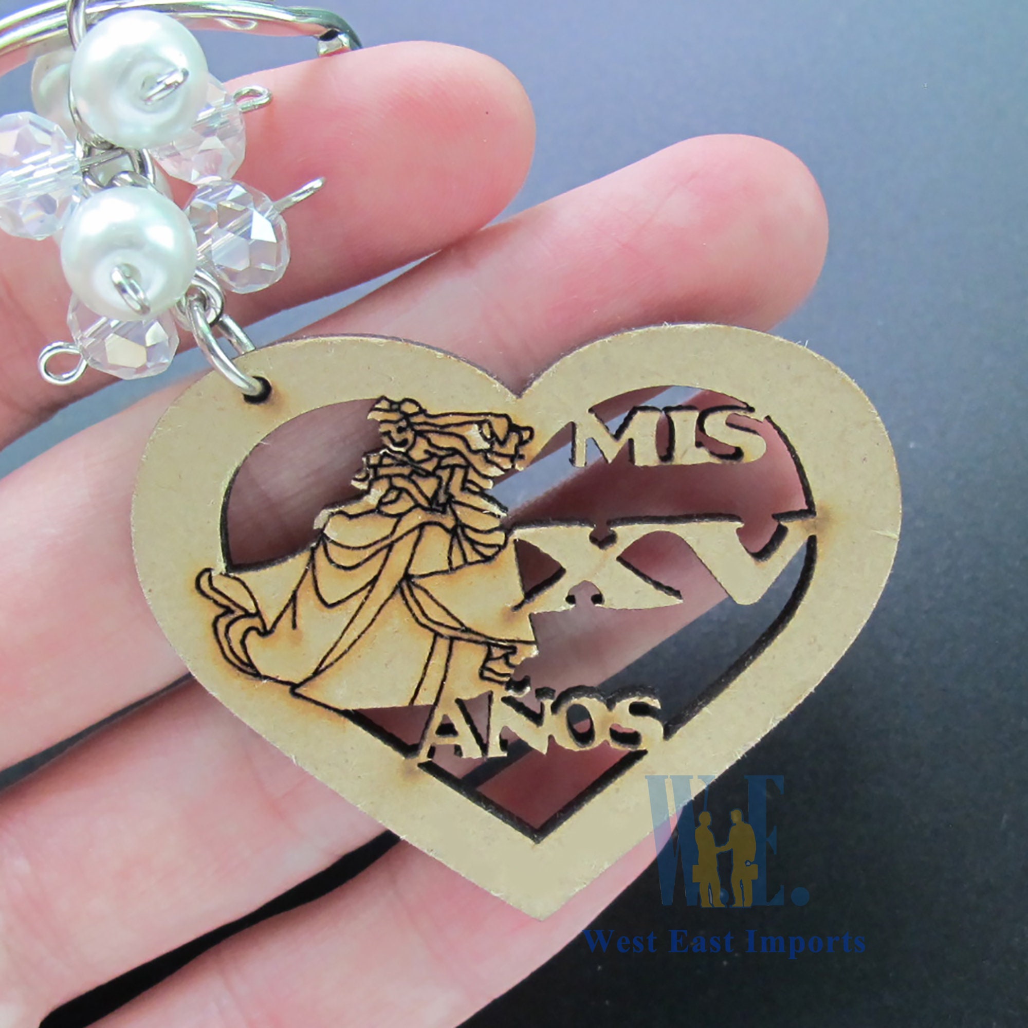 12pcs Sweet 15 Wood Design Keychain Quinceañera Recuerdos Favors for ...