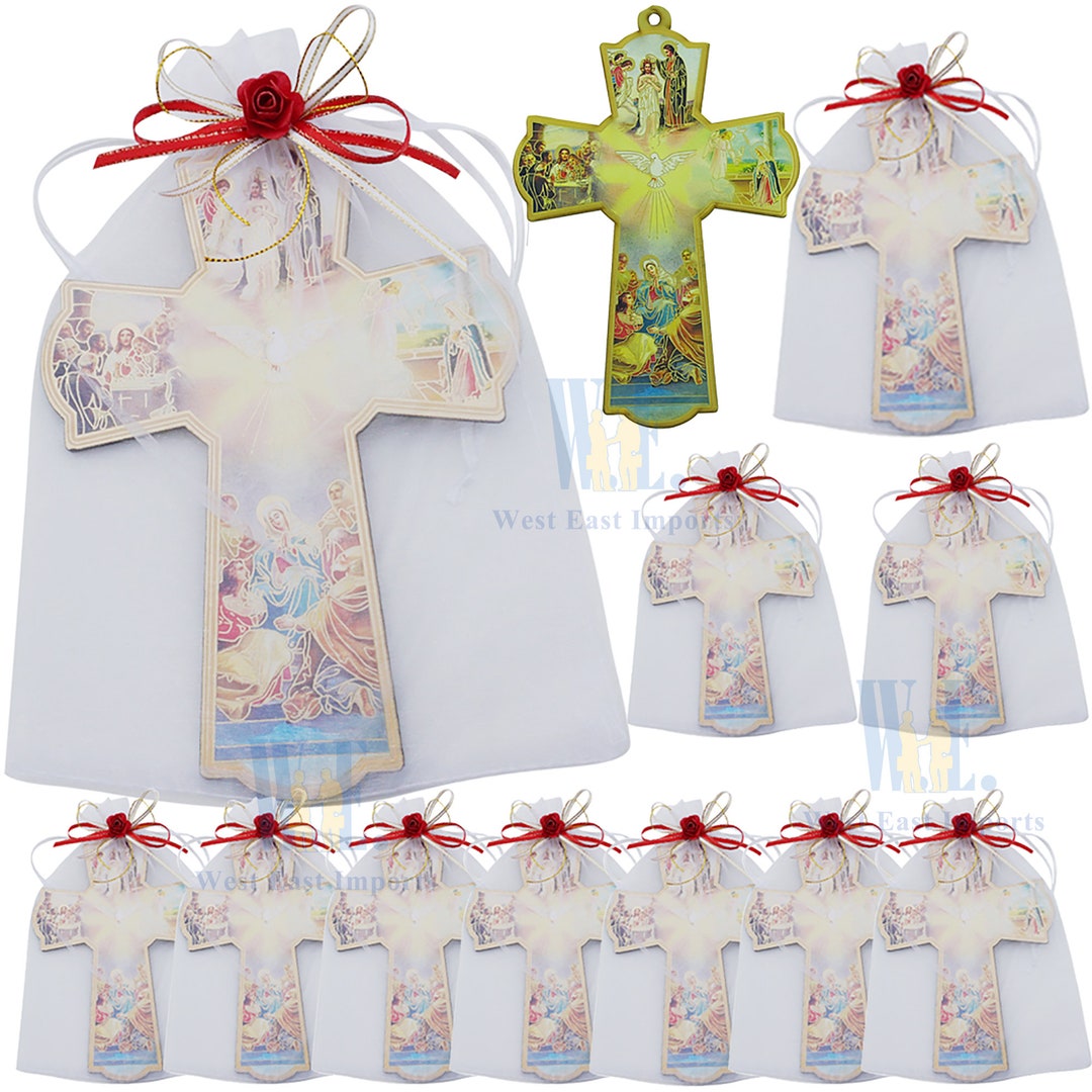This Elegant Wall Cross in Decorated Organza Gift Bag is the Perfect ...