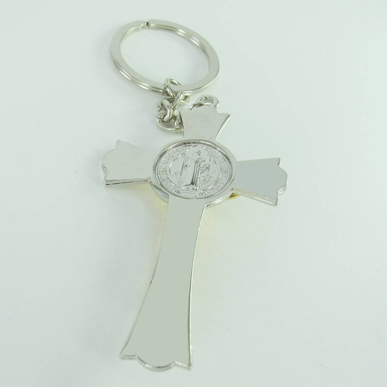 12 Pcs St. Benedict Crucifix Key Chain - Baptism Favors / First ...