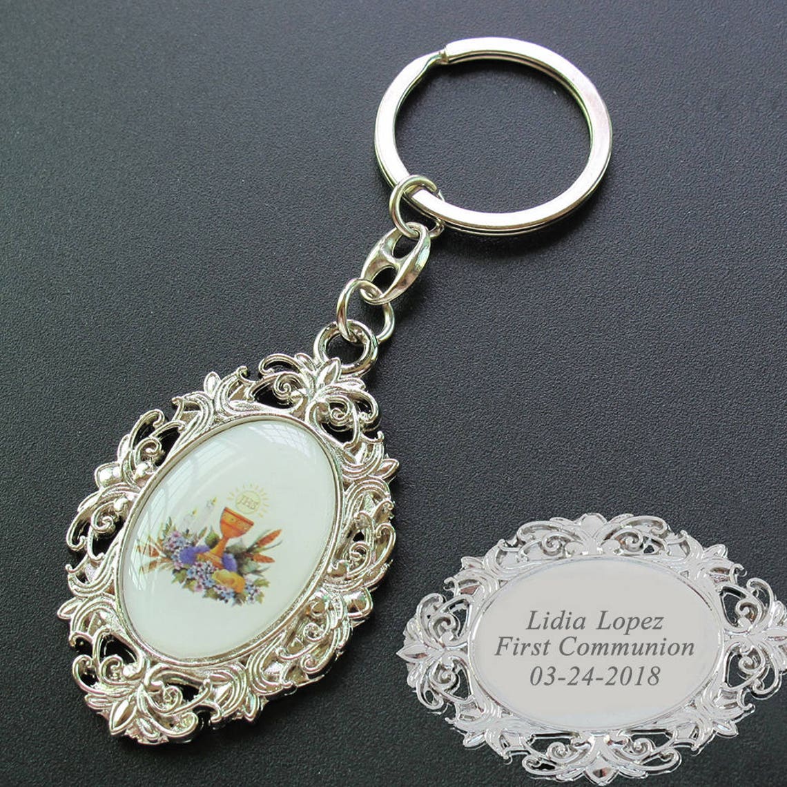 12 PCS First Holy Communion Key Chains With Personalized Laser | Etsy