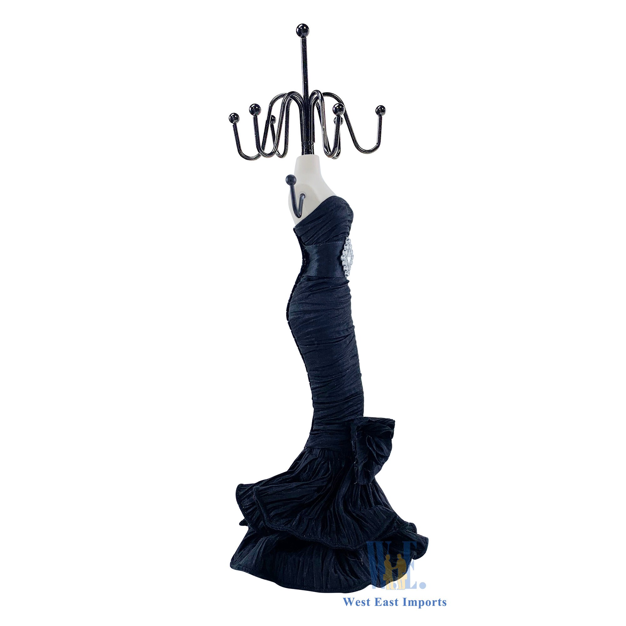 Jewlery Display Shoe Ring Holder Black Set - Mannequin Necklace Display ...