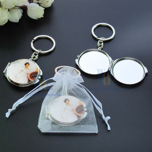 Quinceanera Party Favor (12 PCS) Sweet 16 Mini Compact Mirror Keychain ...