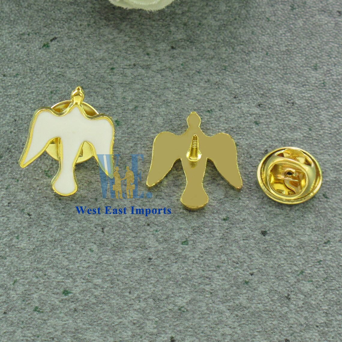 12 PCS Holy Spirit Lapel Pin White Red Emamel Dove First | Etsy