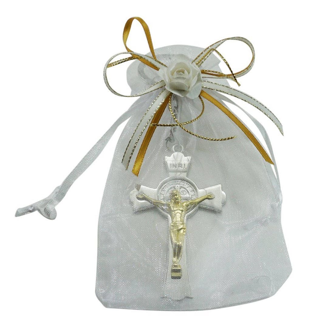 12 Pcs St. Benedict Crucifix Key Chain - Baptism Favors / First ...