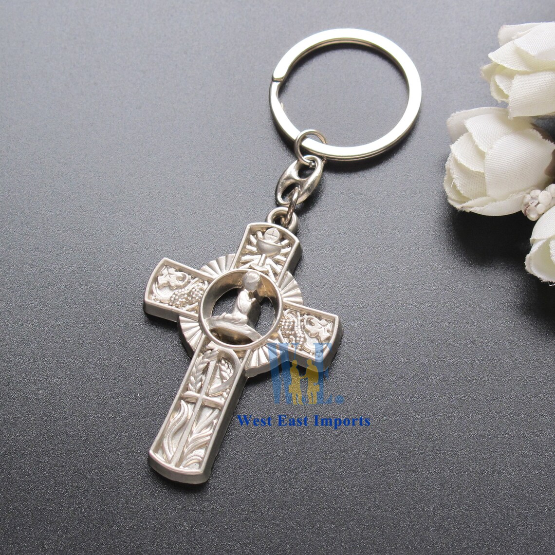 First Communion Keychain Party Favor Boy 12PCS Recuerdos De - Etsy