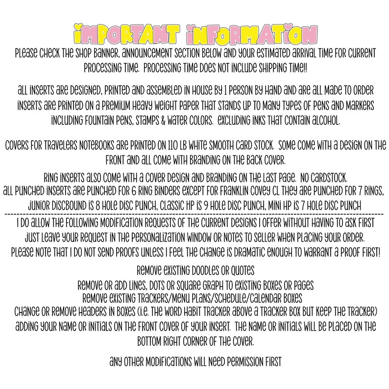 Dated Monthly Calendar for Ring or Disc Bound Planner Dated | Etsy