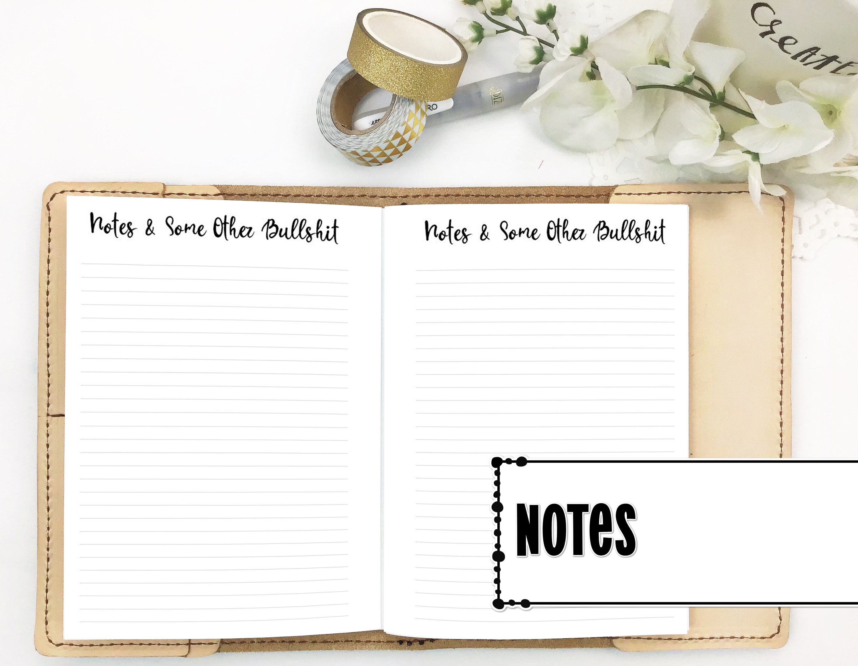 PRINTED 3 stage organizer Insert For Your Traveler's Notebook Home ...