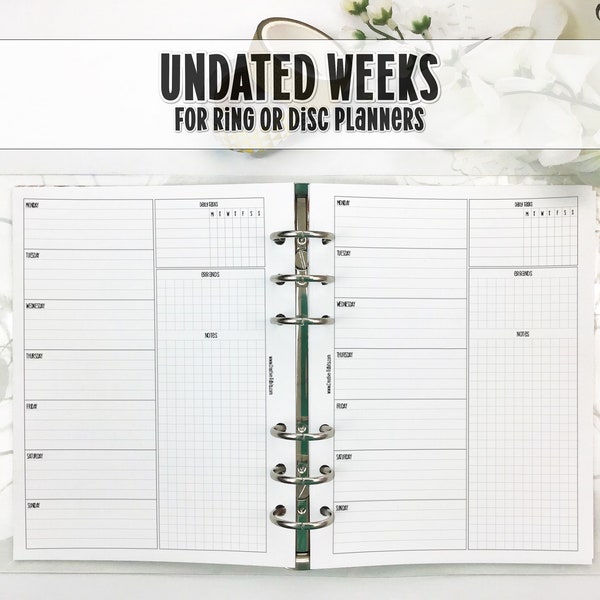 A5 Planner Inserts - Etsy