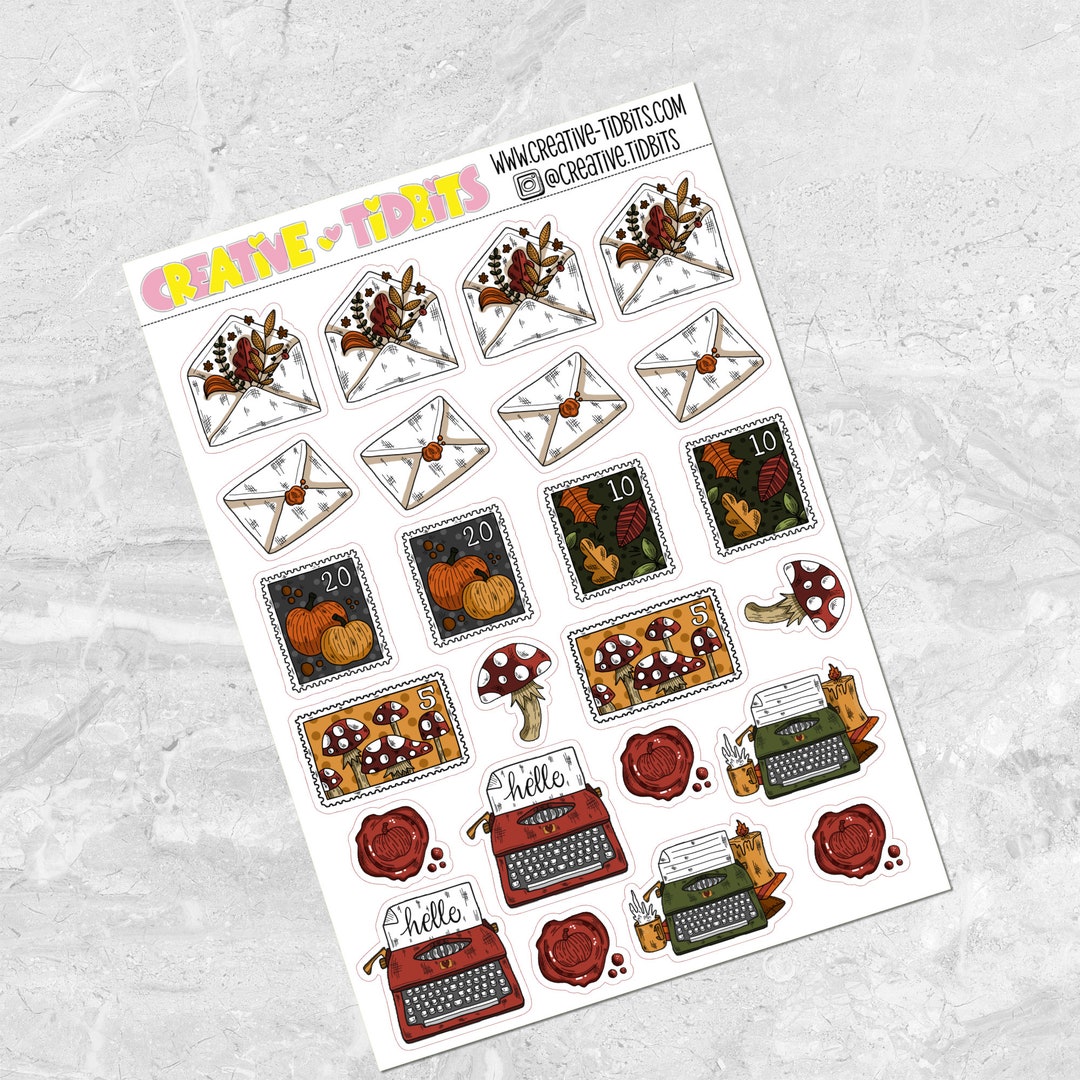 Pen Pal Stickers for Your Journal or Planner - Kiss Cut Sticker Sheet ...