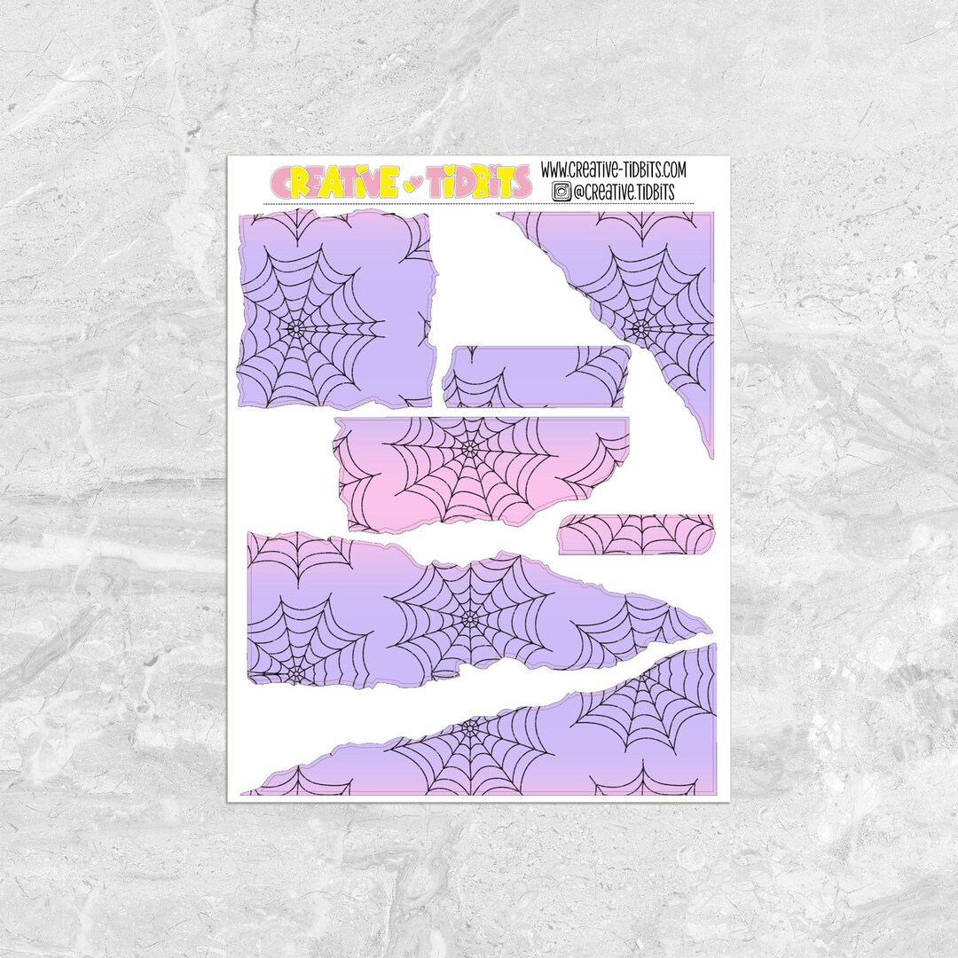 Torn Pages Journaling Sticker Sheet Decorative Planner - Etsy