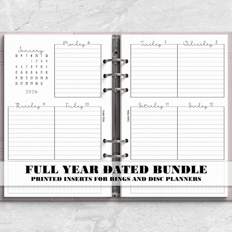 A6 Ring Bound Planners - Etsy