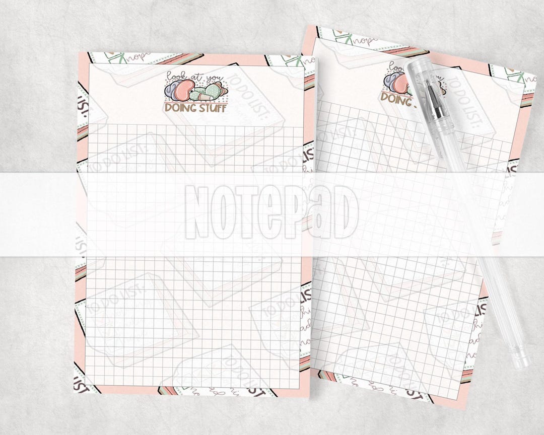 B6 Size to Do List - Doing Stuff - Tear Away Notepad - Etsy